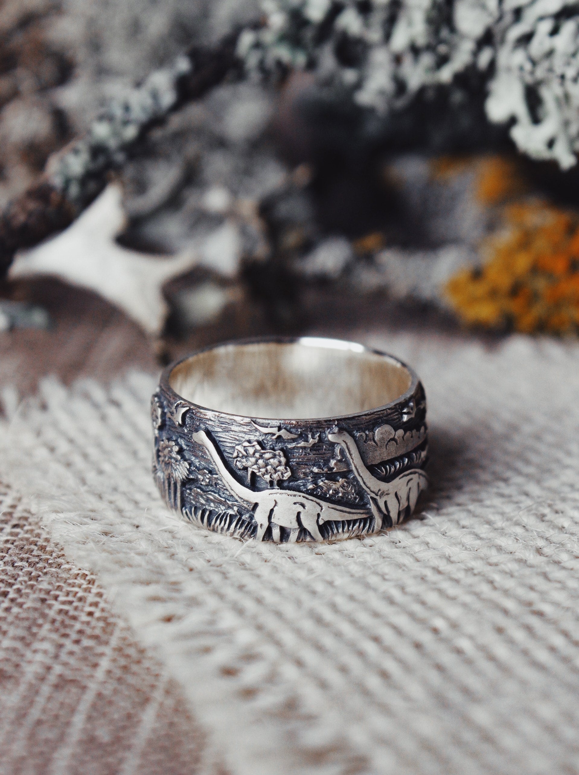 Dinosaurs Ring With Dinosaurs Ring Jurassic Park - Etsy
