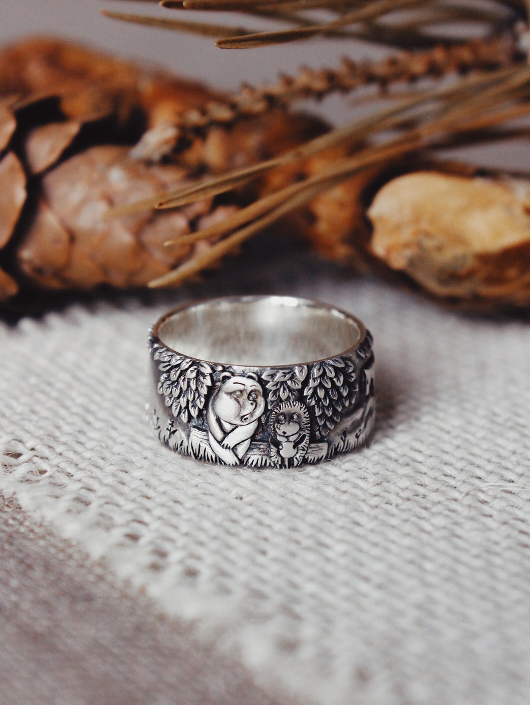 Fairytale Ring - Ring With a Hedgehog - Hedgehog in the Fog - Friends ...
