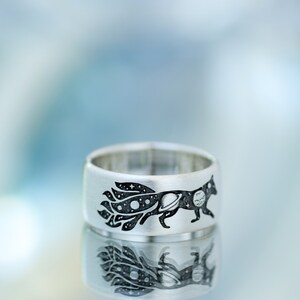 Kitsune Ring - Author's Space Fox Ring - Trickster Ring - Fox With Nine ...