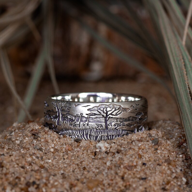 Wide ring Lion The Lion King Africa | Etsy