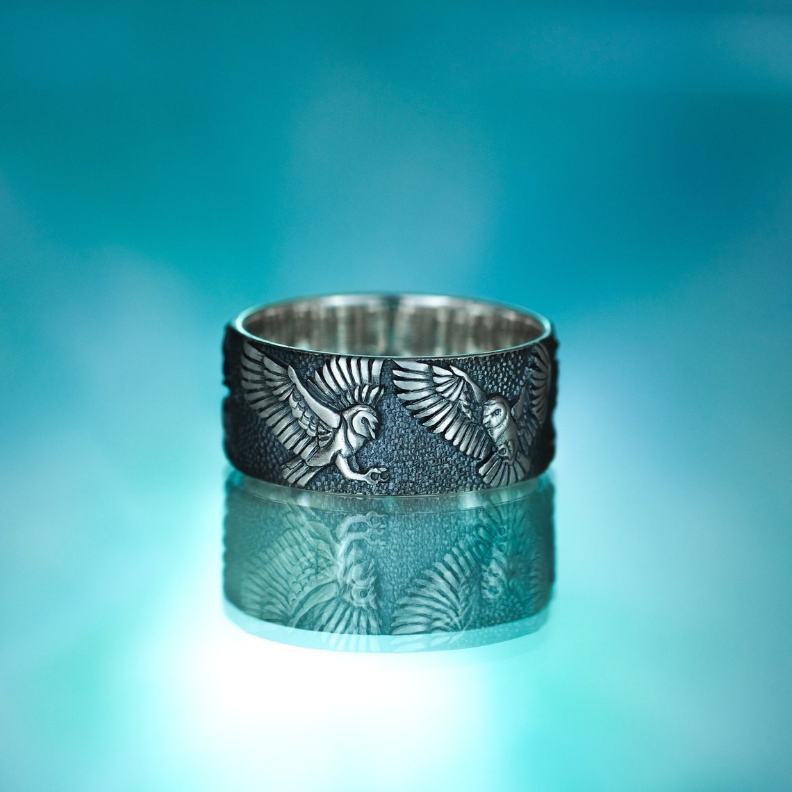 Owl Ring - Owl Flight Ring - a Symbol of Wisdom - a Gift for Her - A ...