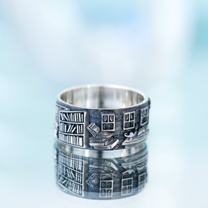 Secret Library - Ring With Books - Archivist Ring - Bookshelves ...
