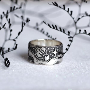 Space Ring Ring of the Planet Space Jewelry Ring of a - Etsy