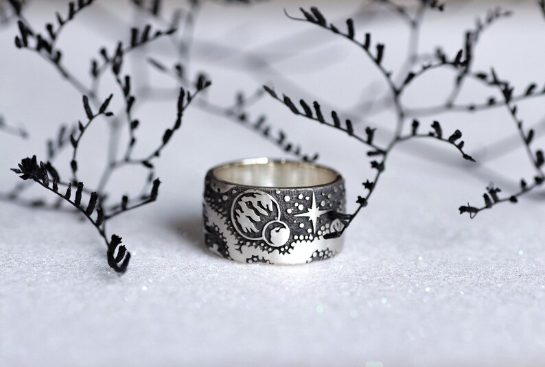 Space Ring Ring of the Planet Space Jewelry Ring of a - Etsy