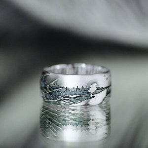 Bird Ring in Silver - Swifts Ring - Pair of Swifts Ring - Author Ring ...