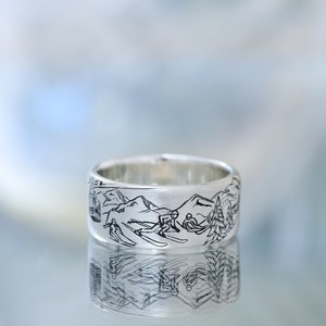 Ski Resort - Wide Ring - Skiing - the Mountains - Funicular - Skiers - Etsy