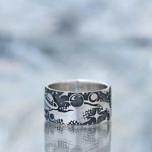 Space Ring - Ring of the Planet - Space Jewelry - Ring of a Comet ...