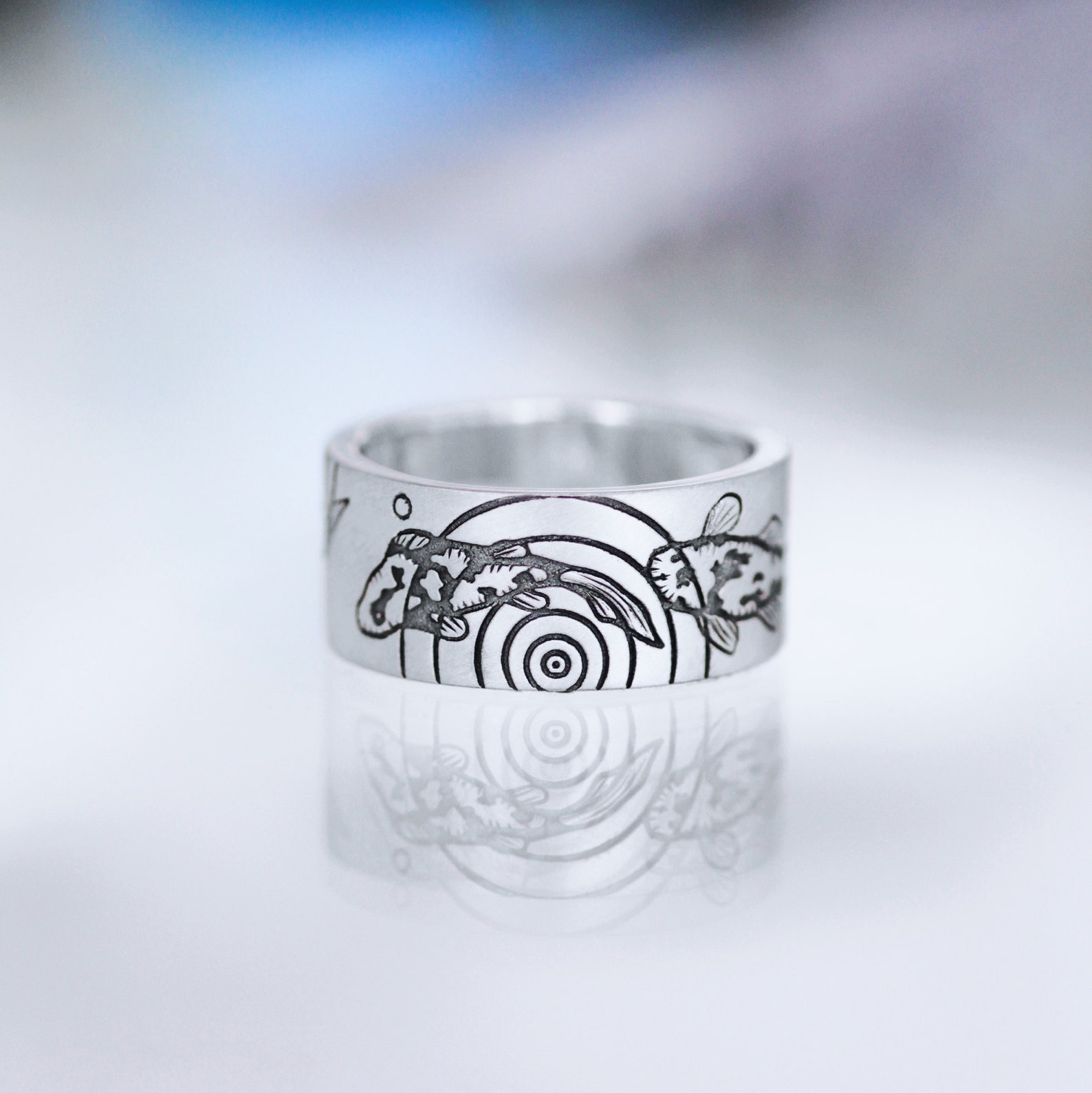 Wide Ring koi Carp Japanese Ring Japanese - Etsy