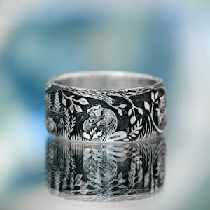 River Beavers Handmade Ring - Cute Beaver Builders - Mom and Baby ...