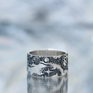 Space Ring - Ring of the Planet - Space Jewelry - Ring of a Comet ...