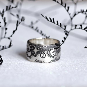 Space Ring Ring of the Planet Space Jewelry Ring of a - Etsy