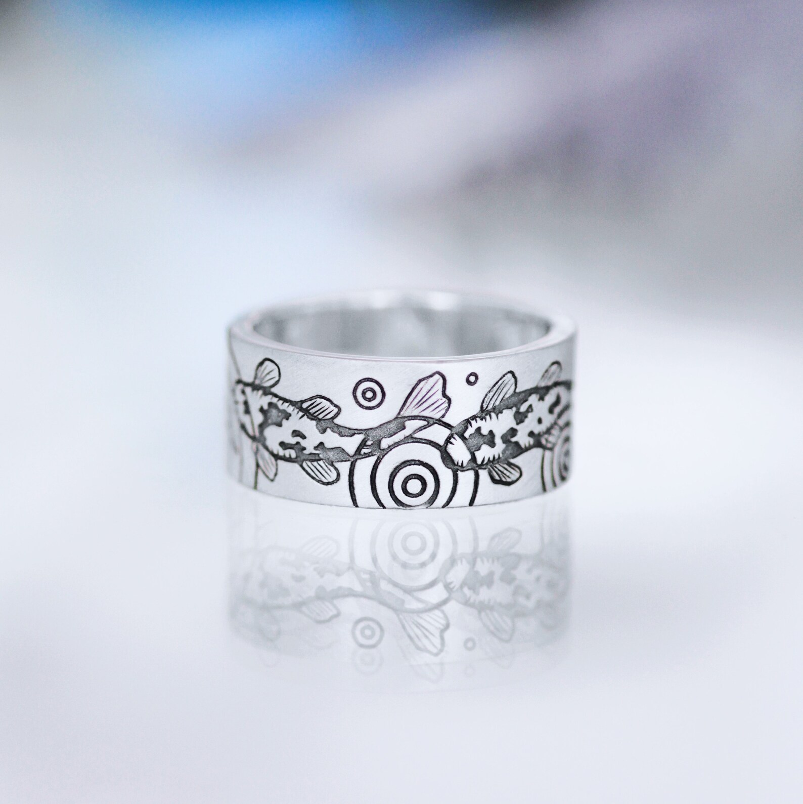 Wide Ring koi Carp Japanese Ring Japanese - Etsy