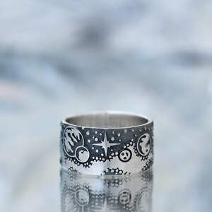 Space Ring - Ring of the Planet - Space Jewelry - Ring of a Comet ...