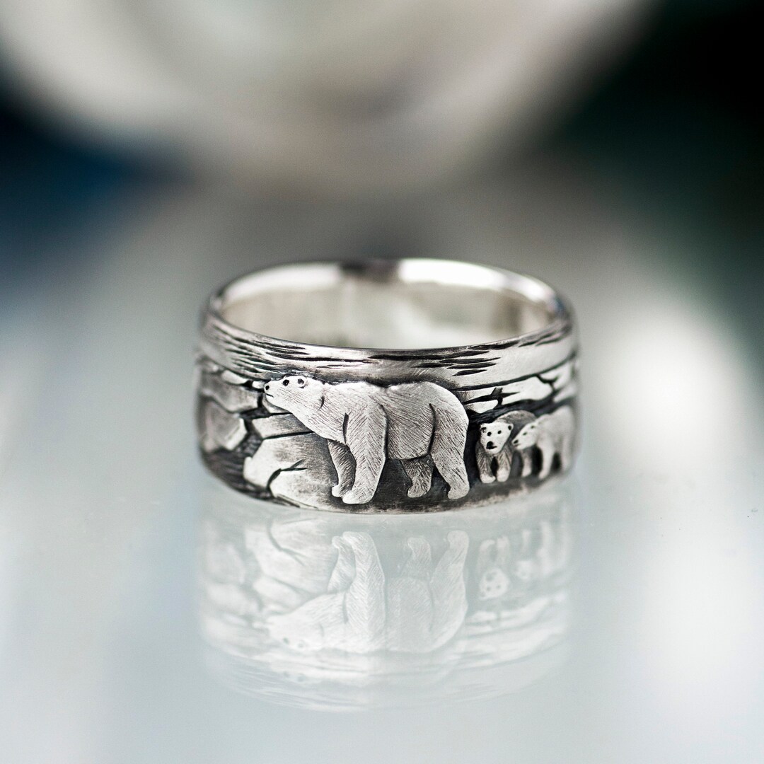 Ring With Polar Bears, Ring With Bears, Ring Arctic, Arctic Ice Ring ...