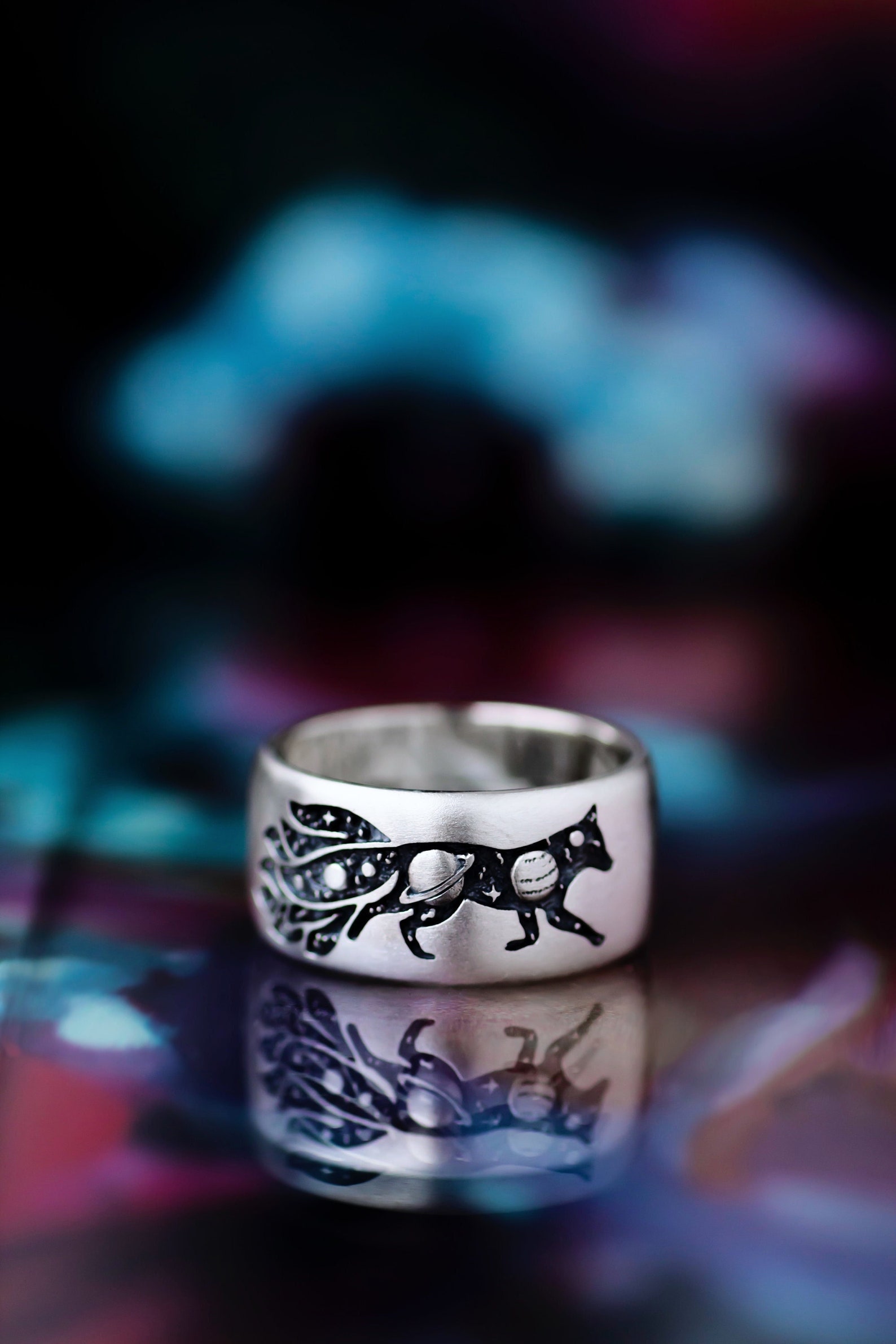 Kitsune Ring Author's Space Fox Ring Trickster Ring - Etsy