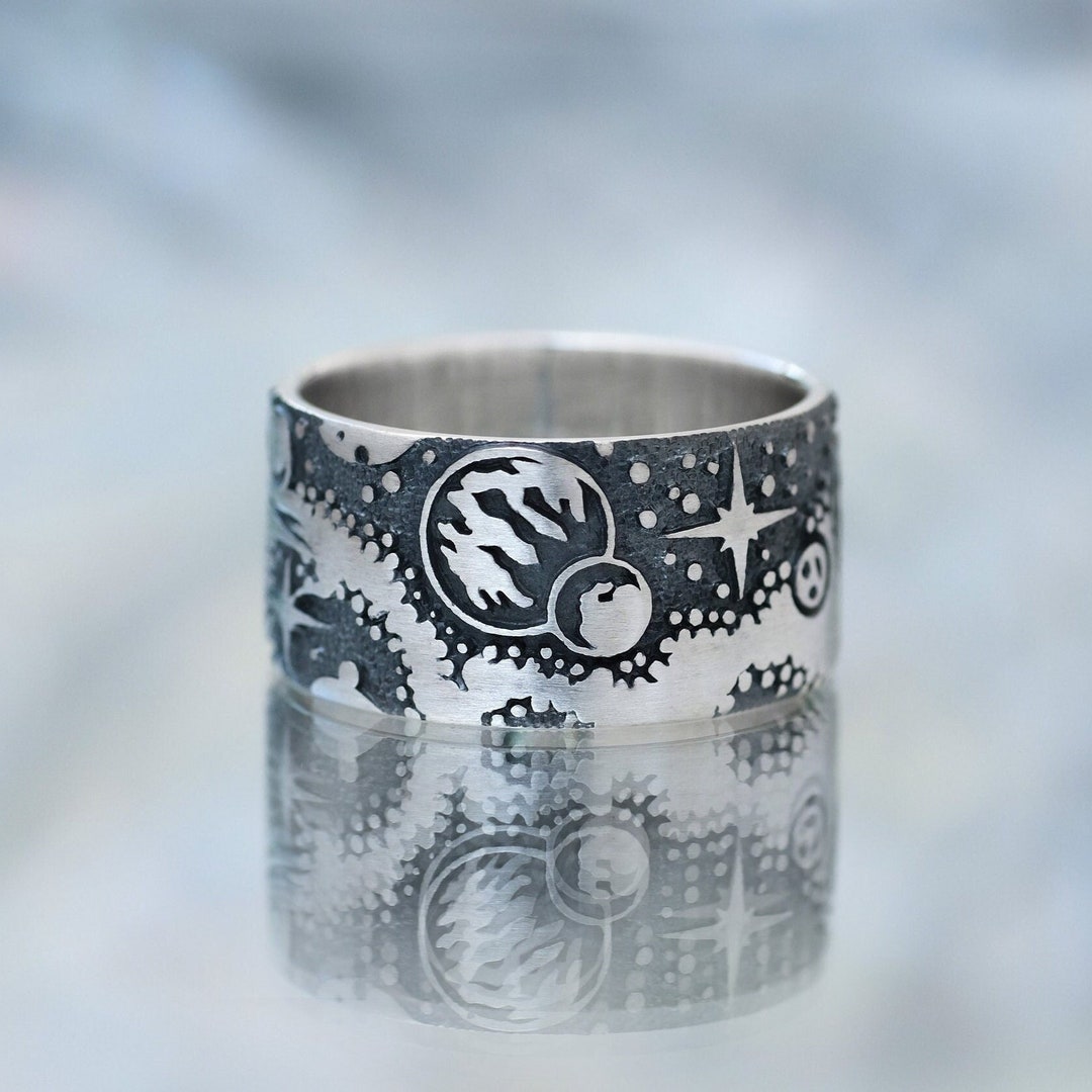 Space Ring - Ring of the Planet - Space Jewelry - Ring of a Comet ...