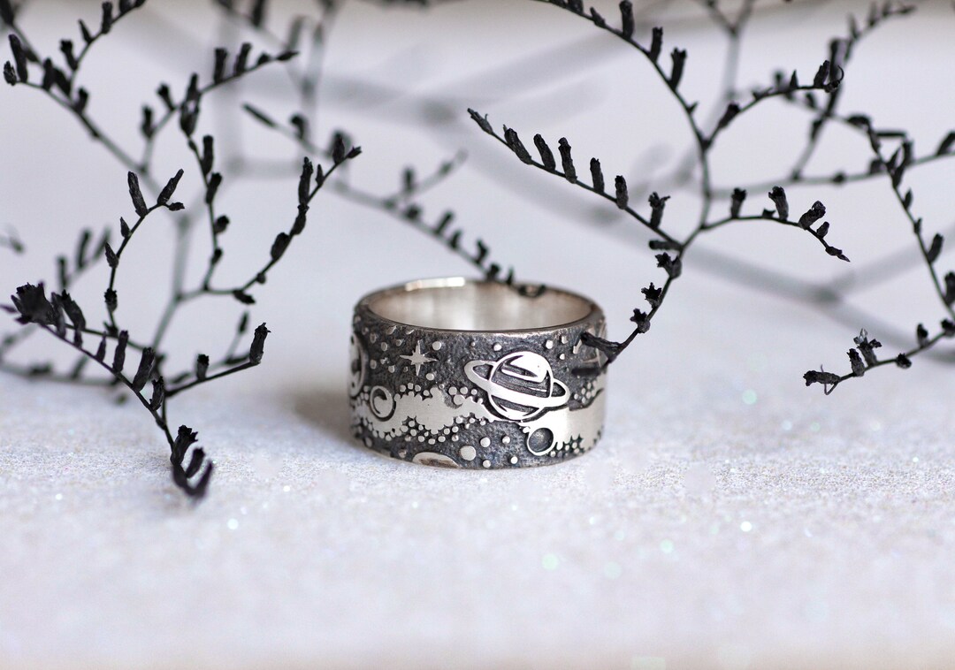 Space Ring Ring of the Planet Space Jewelry Ring of a - Etsy