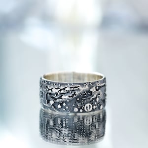 Space Fox Ring - Foxes in Outer Space - Fox on a Star - Space and Stars ...