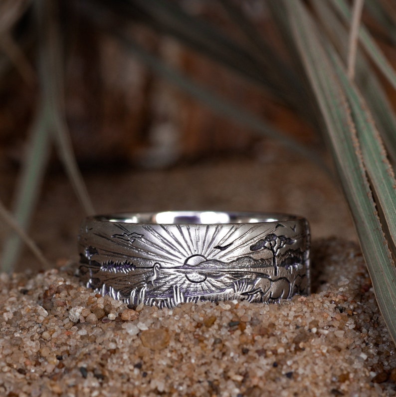 Wide ring Lion The Lion King Africa | Etsy