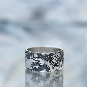 Space Ring - Ring of the Planet - Space Jewelry - Ring of a Comet ...