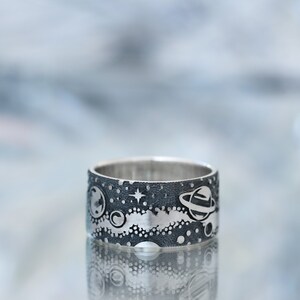 Space Ring - Ring of the Planet - Space Jewelry - Ring of a Comet ...