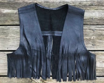 70s fringe vest | Etsy