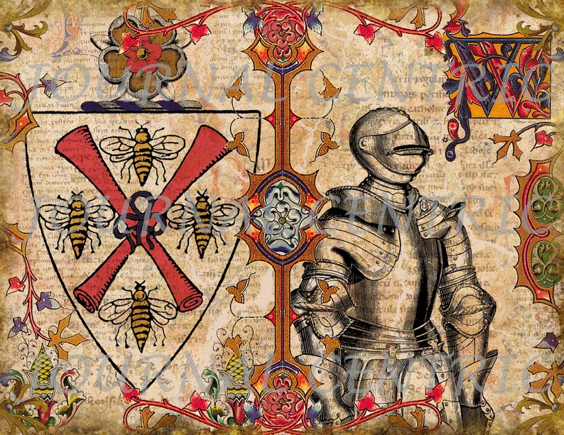 Medieval Times Theme Digital Journal Pages Kit - Etsy