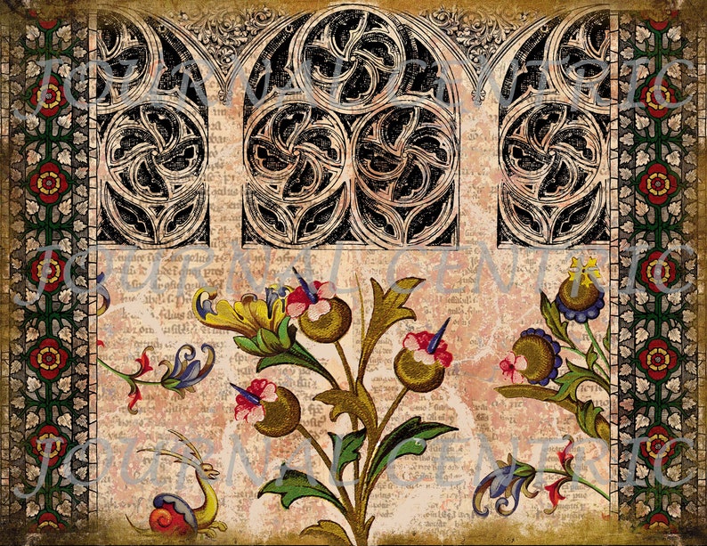 Medieval Times Theme Digital Journal Pages Kit - Etsy