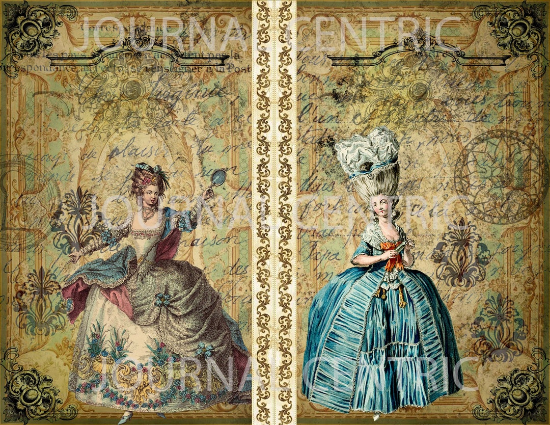 French Rococo Digital Journal Kit - Etsy