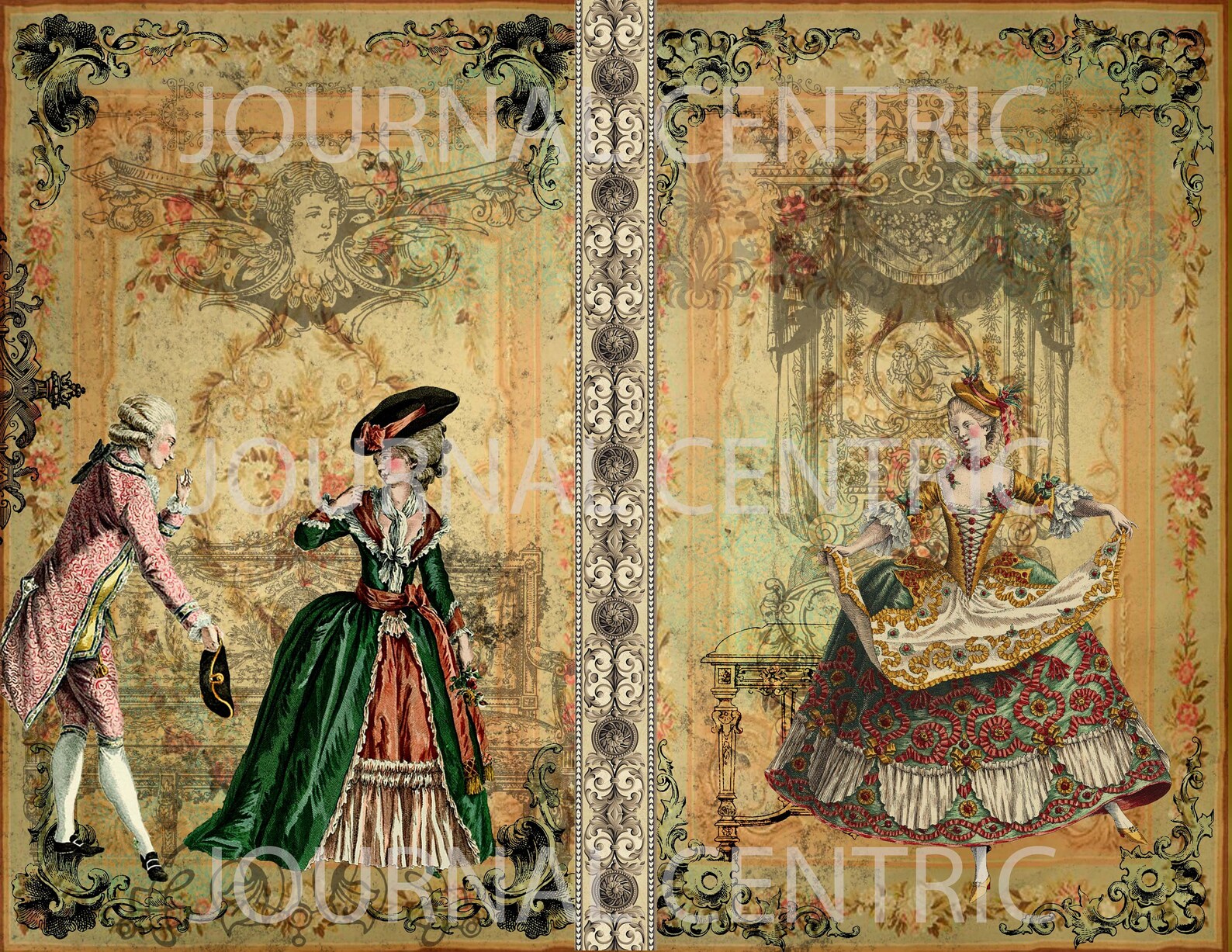 French Rococo Digital Journal Kit - Etsy