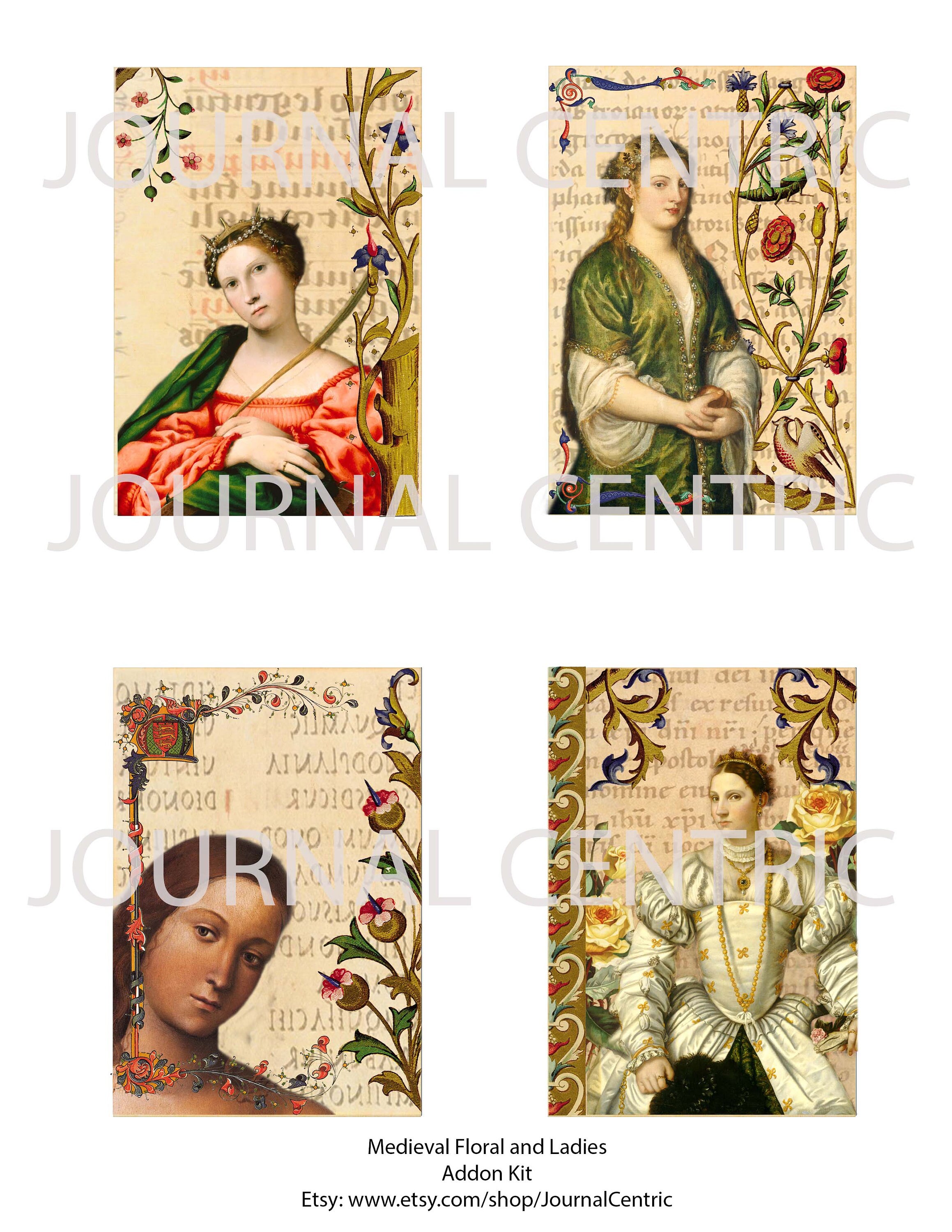 Medieval Digital Journal Add-on Kit - Etsy