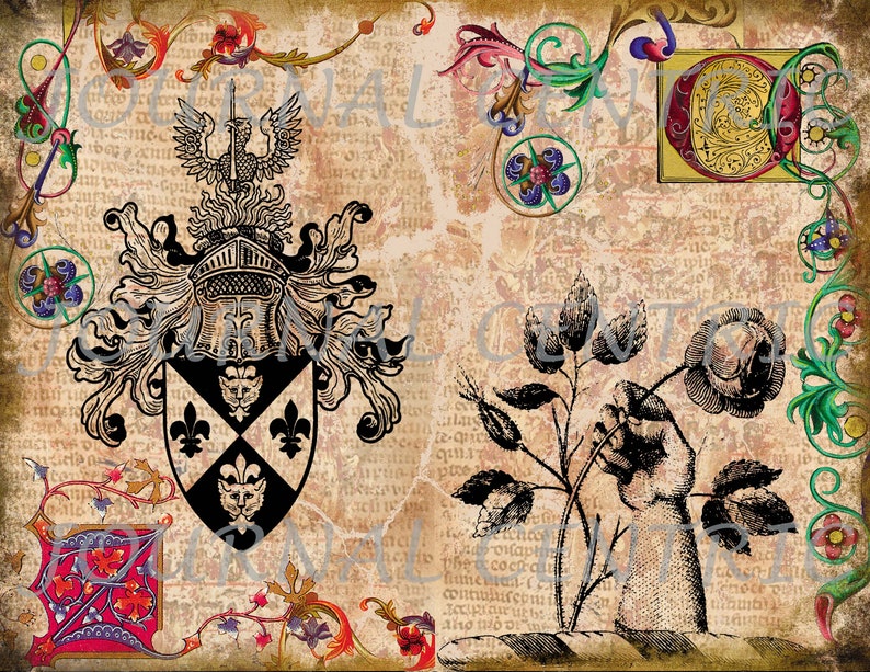 Medieval Times Theme Digital Journal Pages Kit - Etsy