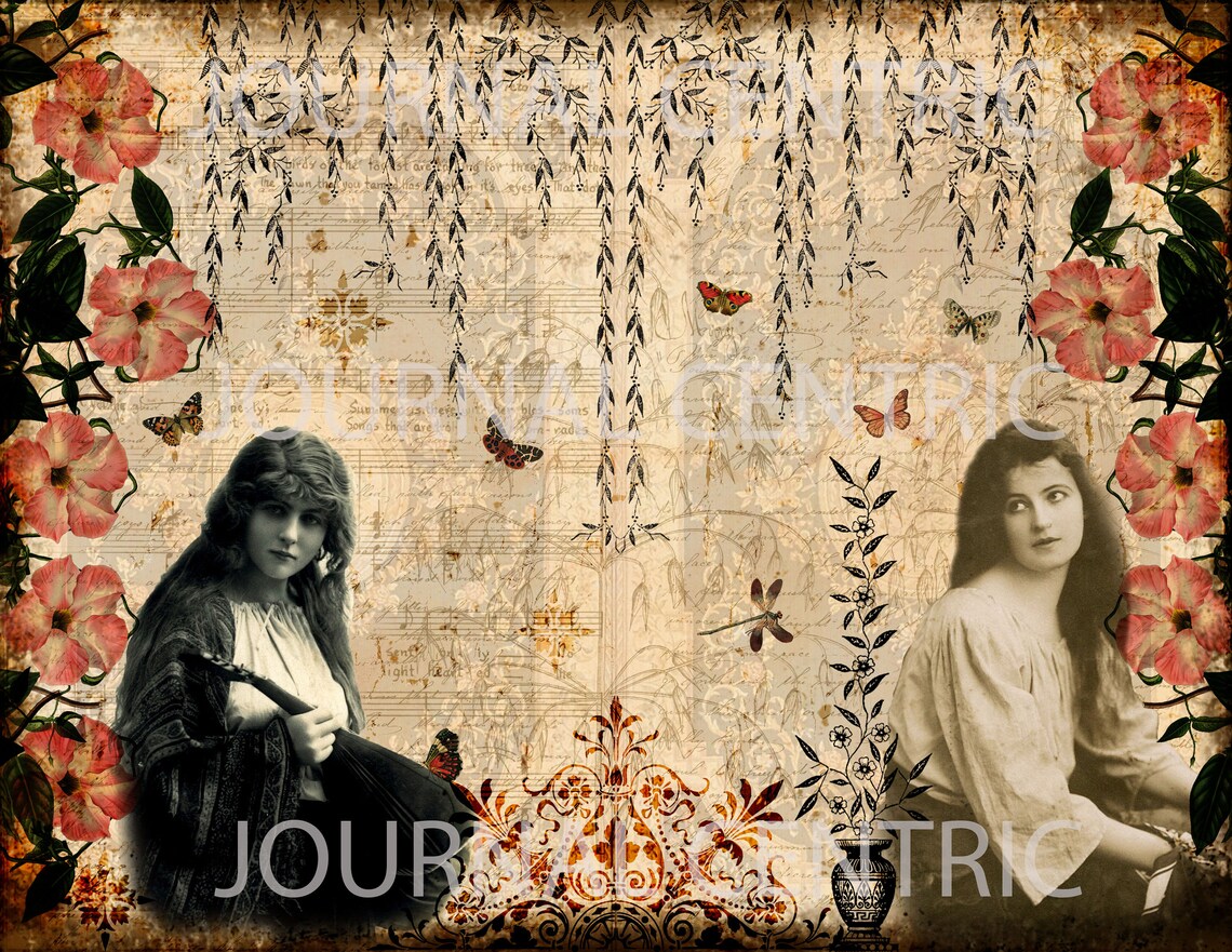 Gypsy Rose Digital Journal Kit | Etsy