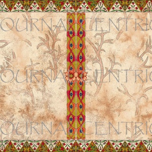 Medieval Floral Theme Digital Journal Pages Kit - Etsy