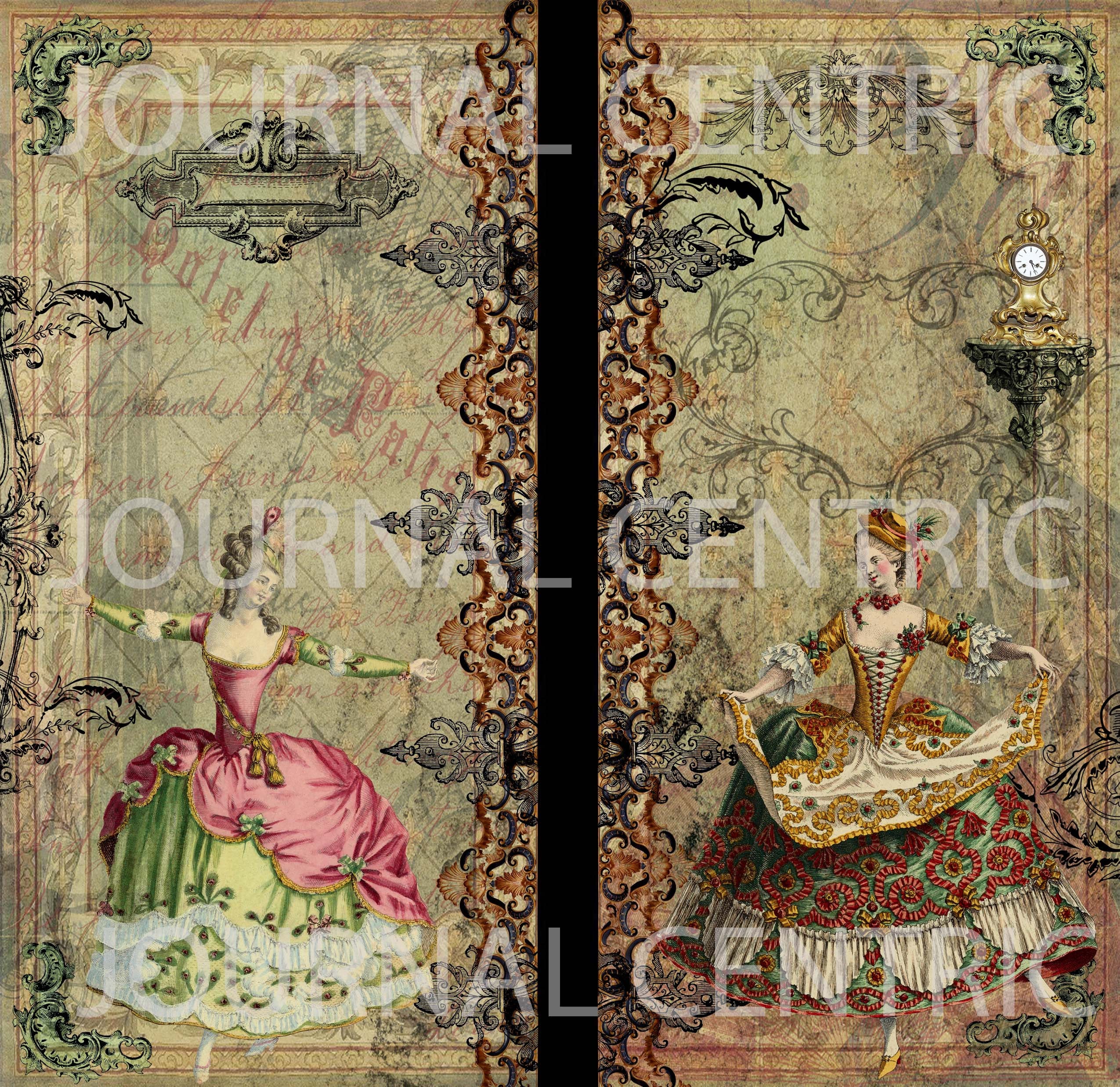 Rococo French Digital Kit: TN Size - Etsy