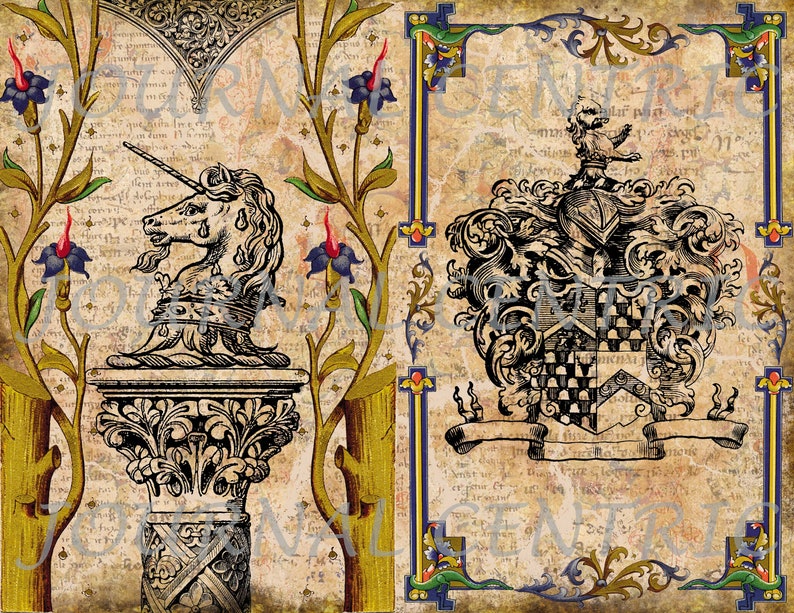 Medieval Times Theme Digital Journal Pages Kit - Etsy