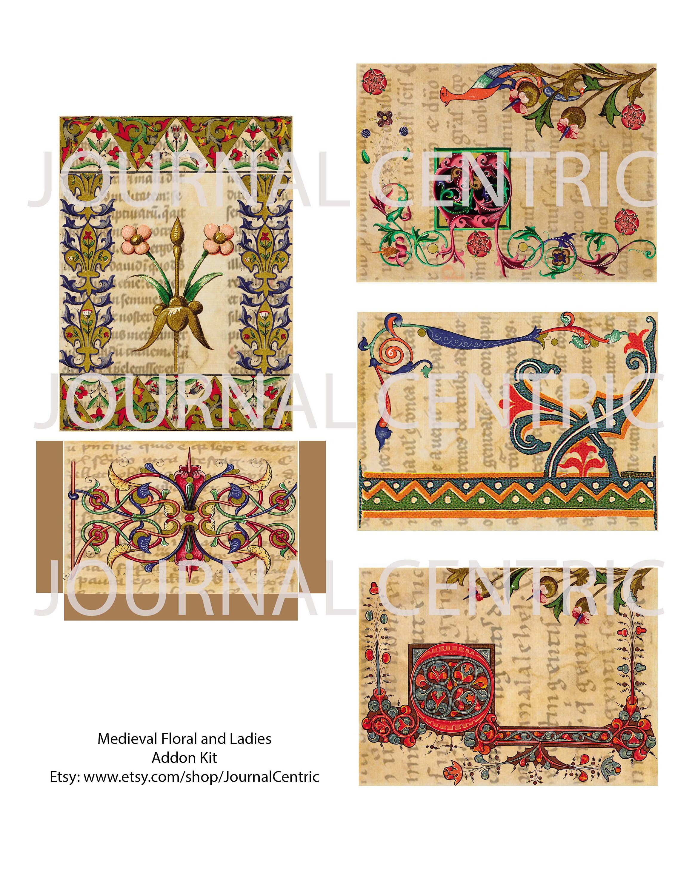 Medieval Digital Journal Add-on Kit - Etsy