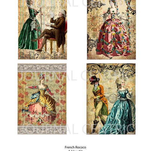 French Rococo Digital Journal Kit - Etsy
