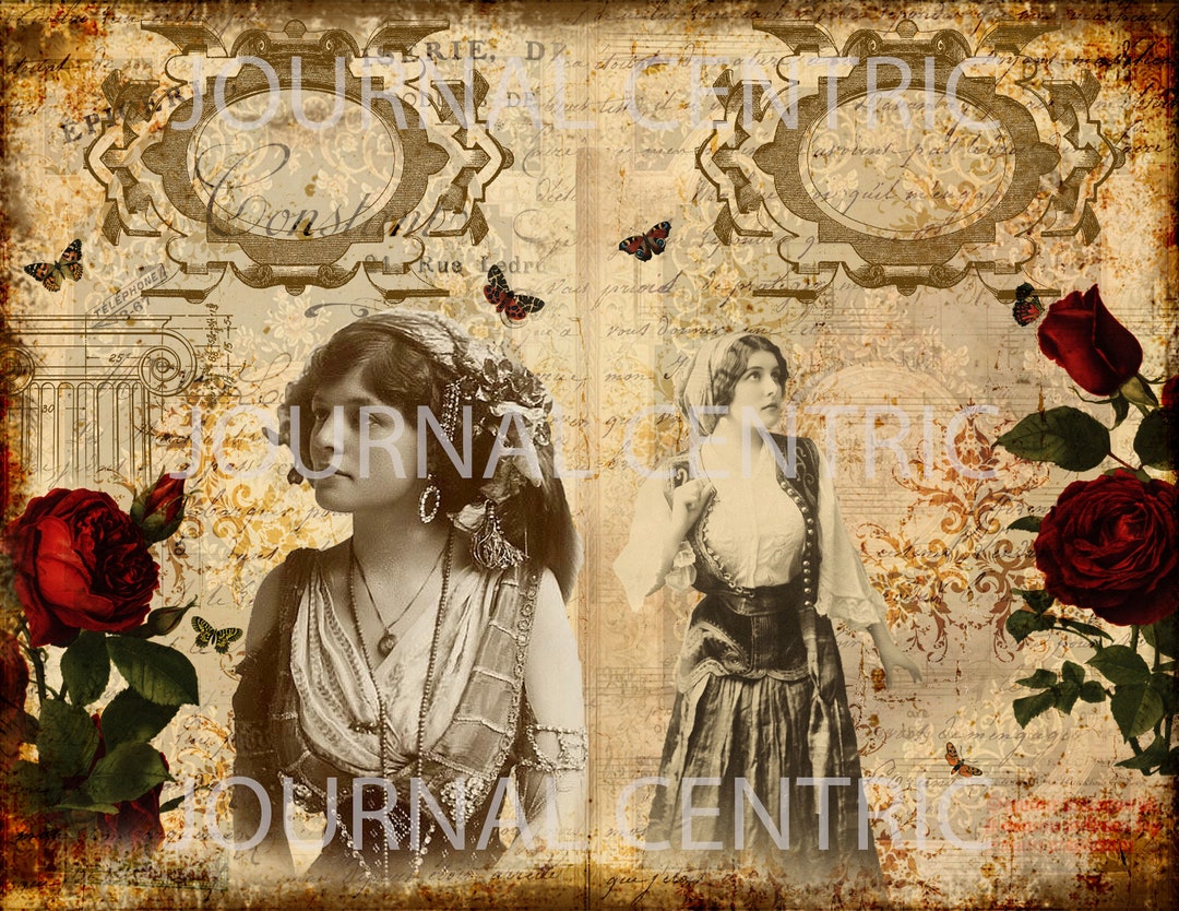 Gypsy Rose Digital Journal Kit - Etsy