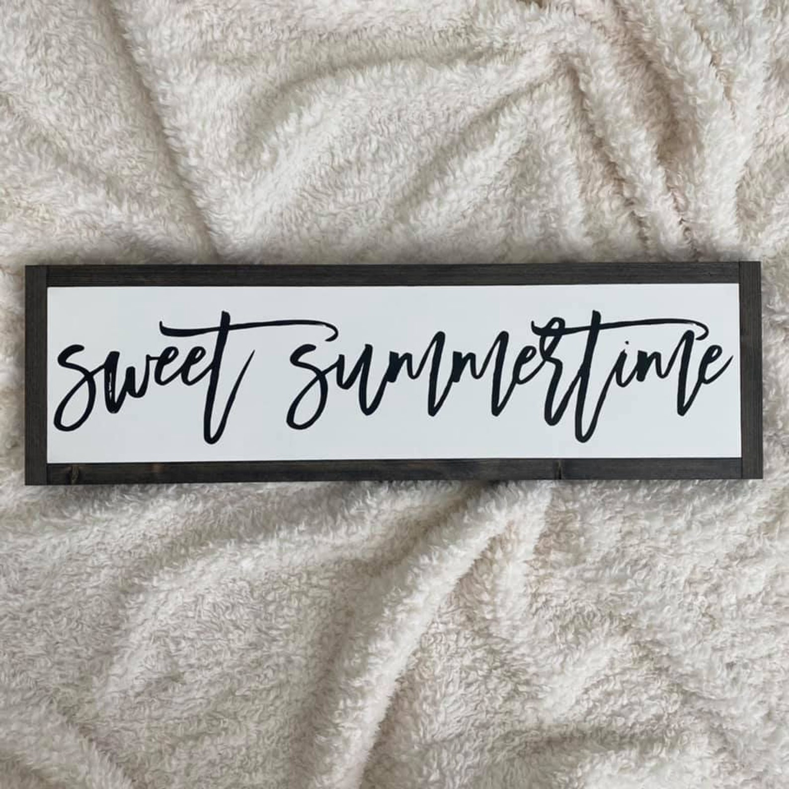 25x7 / Sweet Summertime Wood Sign / Summer Wall Art / Summer Farmhouse ...