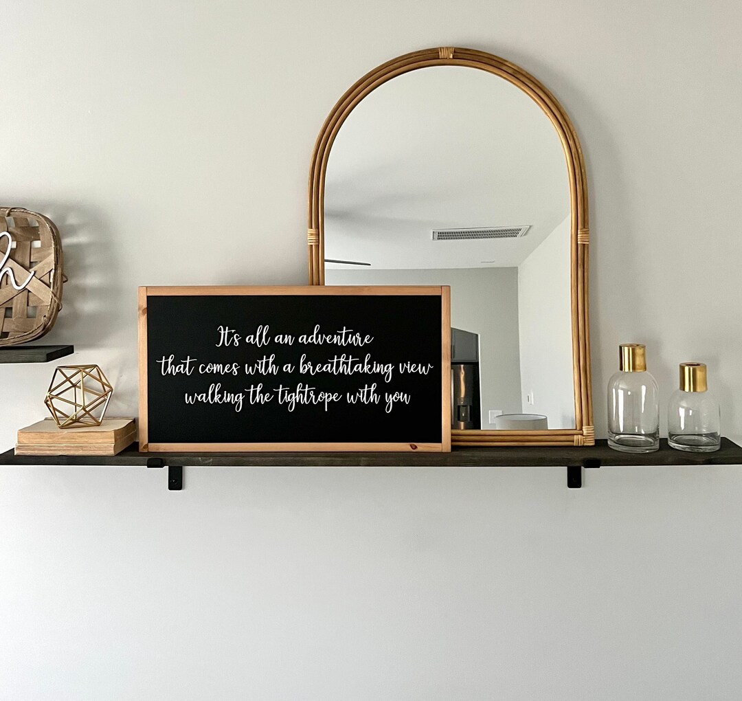 25x13 / Tightrope Lyrics / the Greatest Showman / Wood Sign Home Decor ...