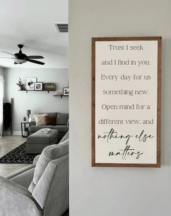 Nothing Else Matters Lyrics