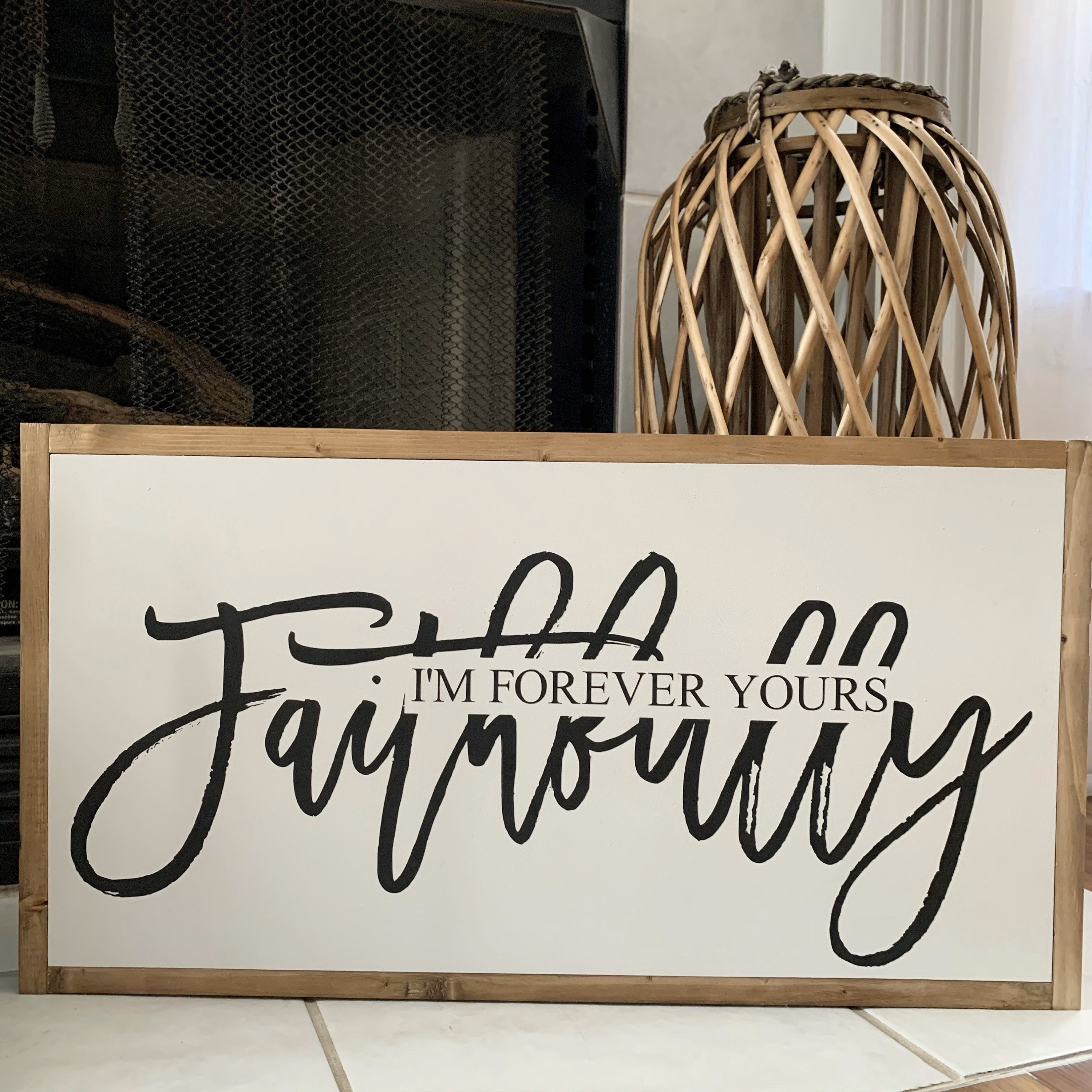25x13 / Im Forever Yours Faithfully / Journey Lyrics / Wood - Etsy