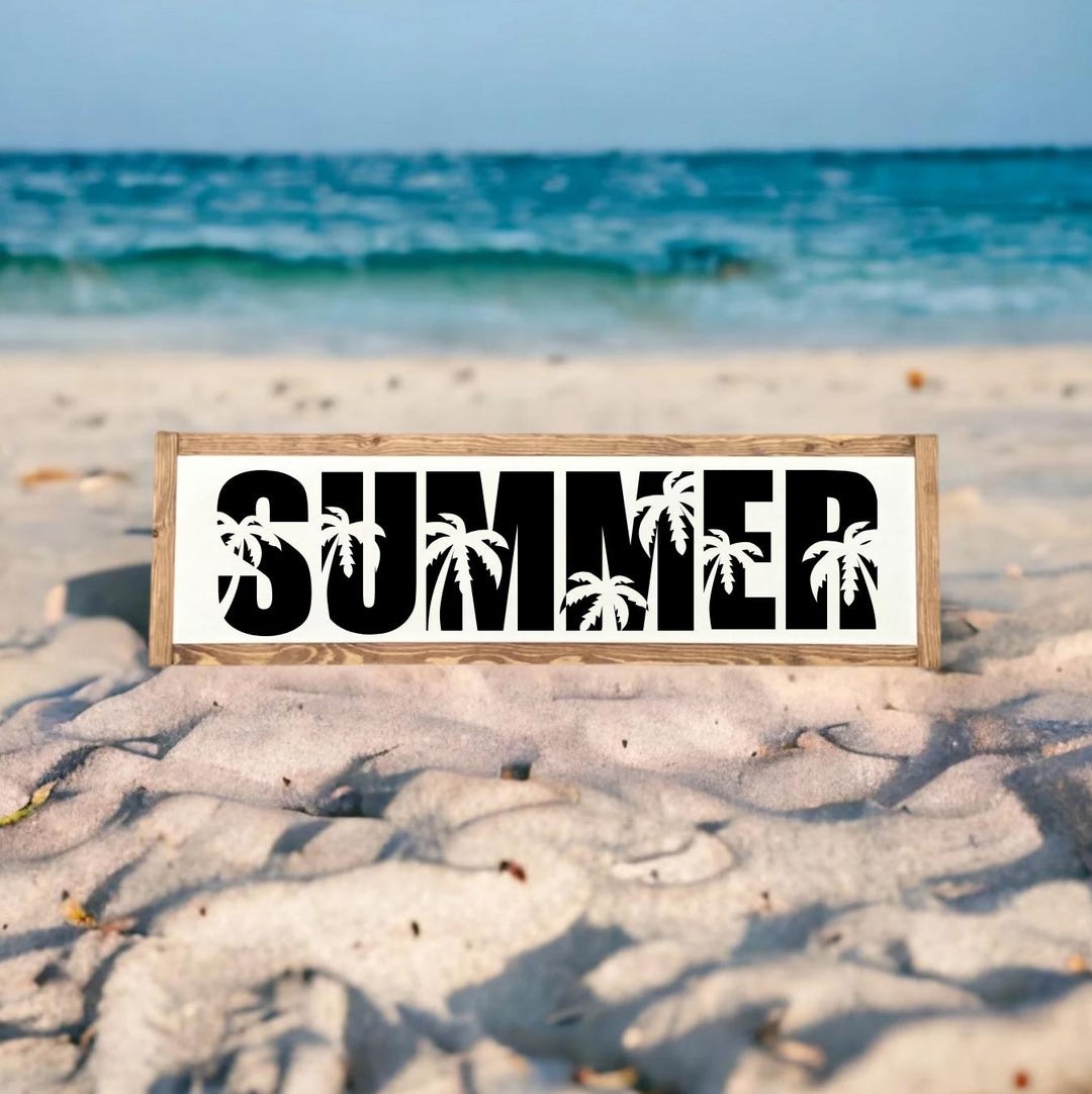 25x7 / Summer Wood Sign / Summer Wall Art / Summer Farmhouse Decor ...