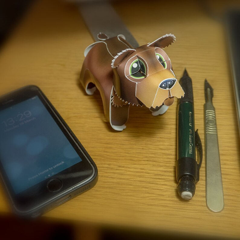 Paper Toy, Card Craft Kit Activity, Desk Accessory, Already Cut, No ...