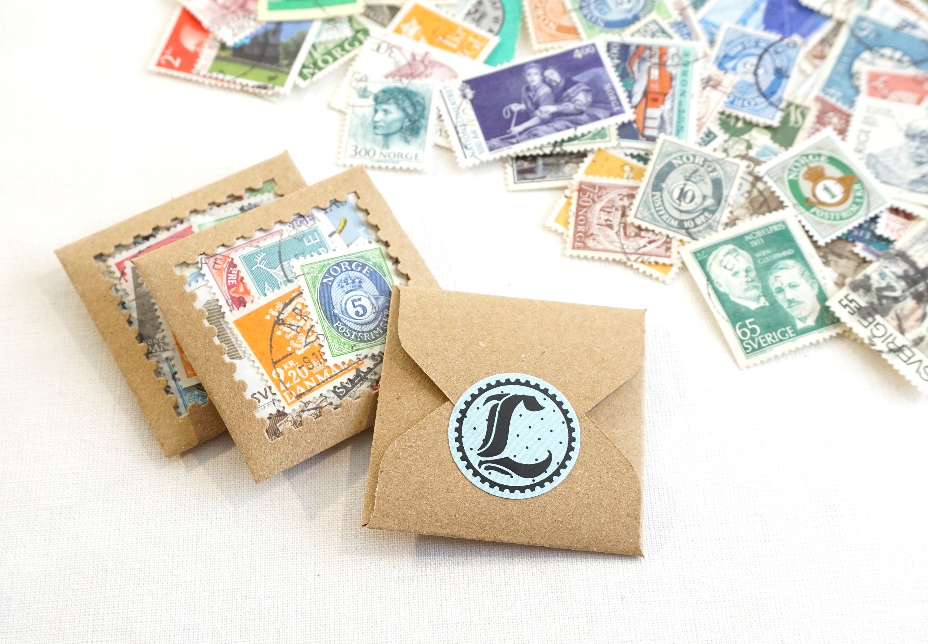 Vintage Scandinavian Postage Stamps Gift Pack for Junk - Etsy