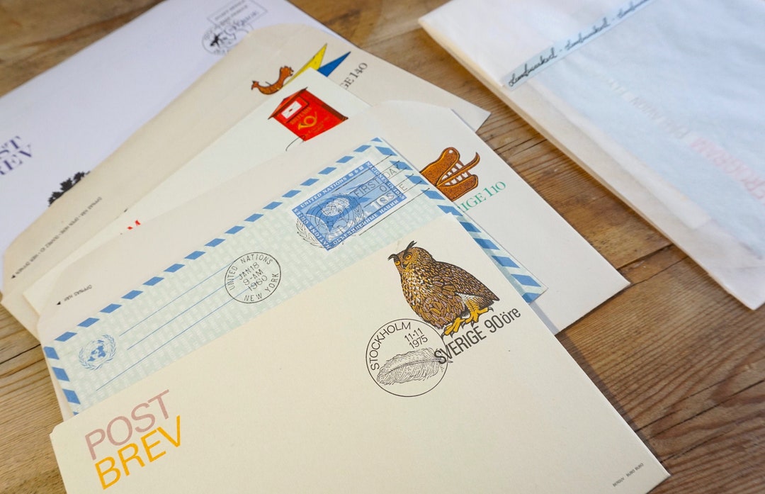 Airmail - Par Avion - Envelopes/letters for Junk Journals - Vintage ...