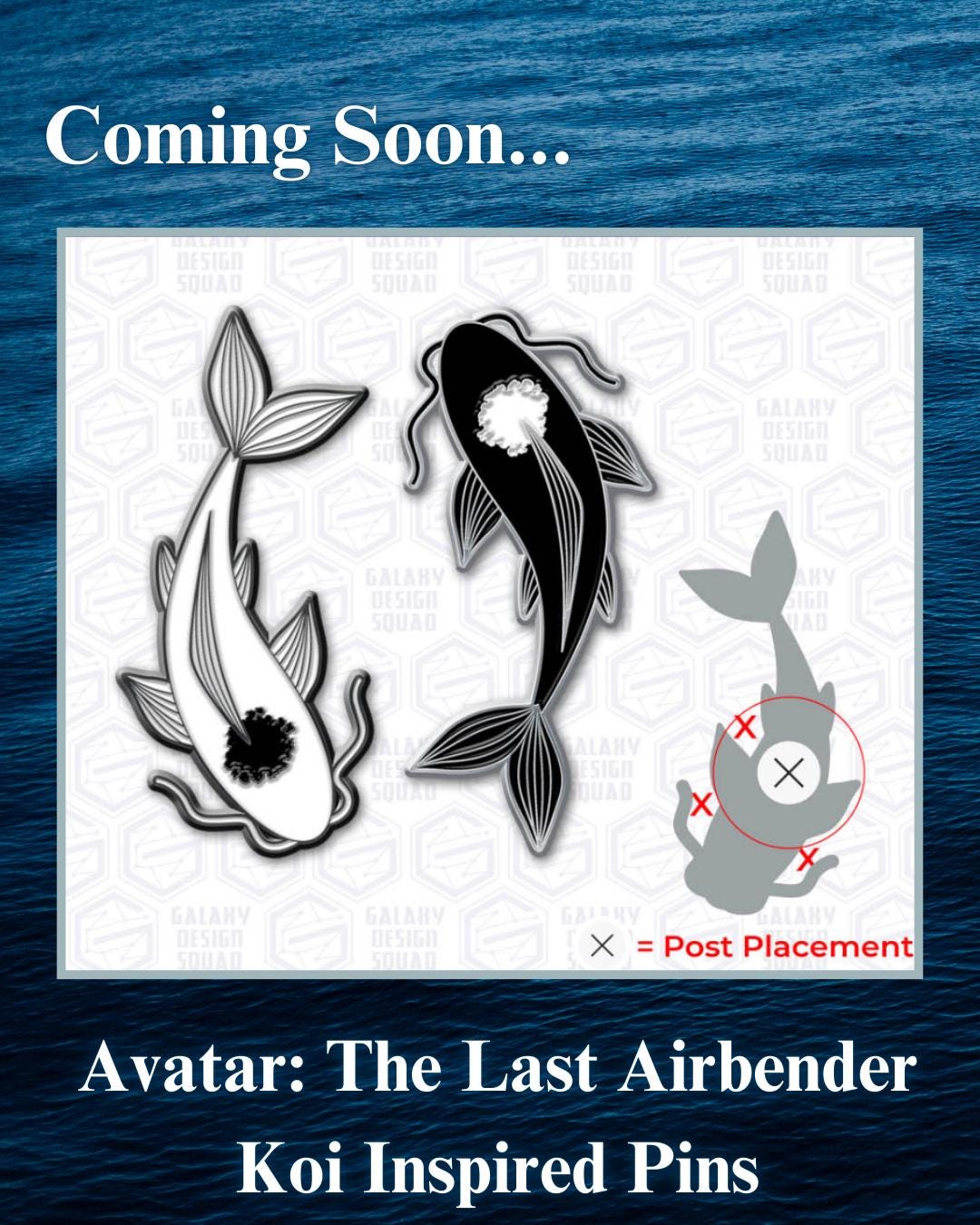Tui and La Avatar the Last Airbender Pin Set Spirit Fish Pin ATLA Pin ...