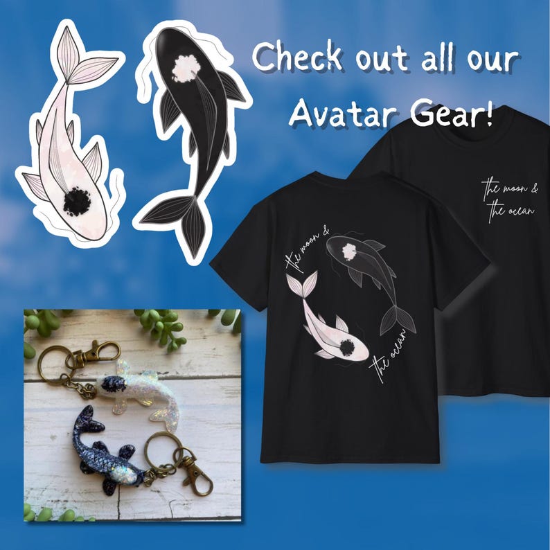 Tui & La Avatar the Last Airbender Pin Set | Spirit Fish Enamel Pins ...