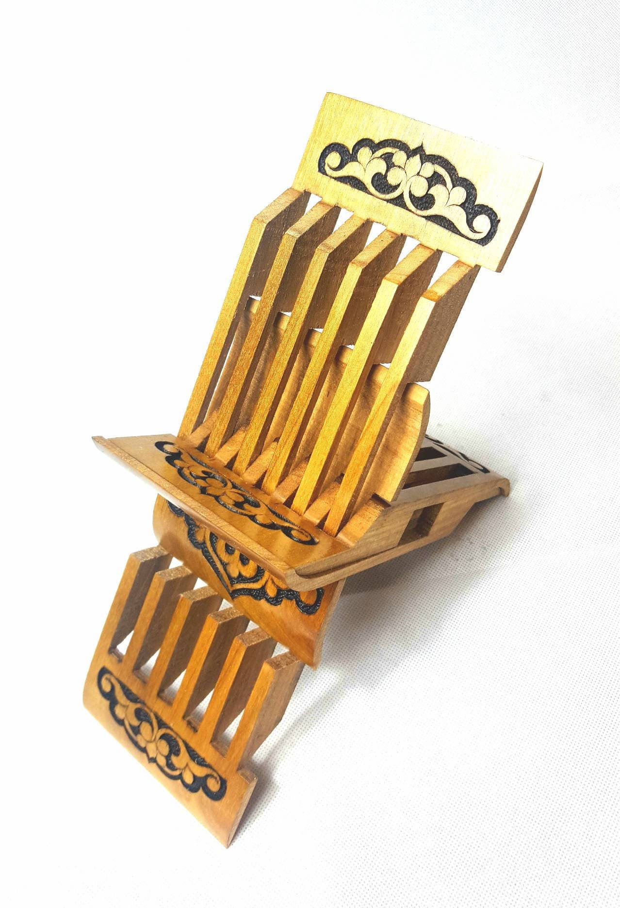 Phone Stand Wooden Unique Hand Made Transformer Phone and - Etsy